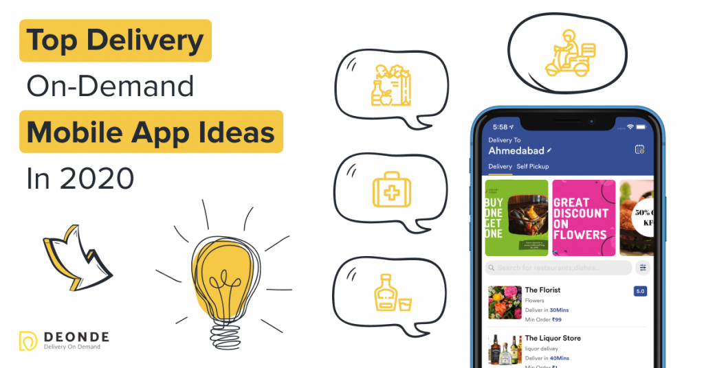 Top Delivery On-Demand Mobile App Ideas in 2025 | Deonde