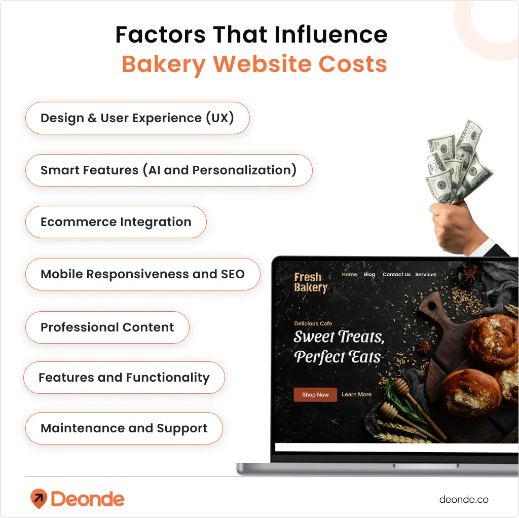 How Much Does It Cost To Build A Bakery Website?
