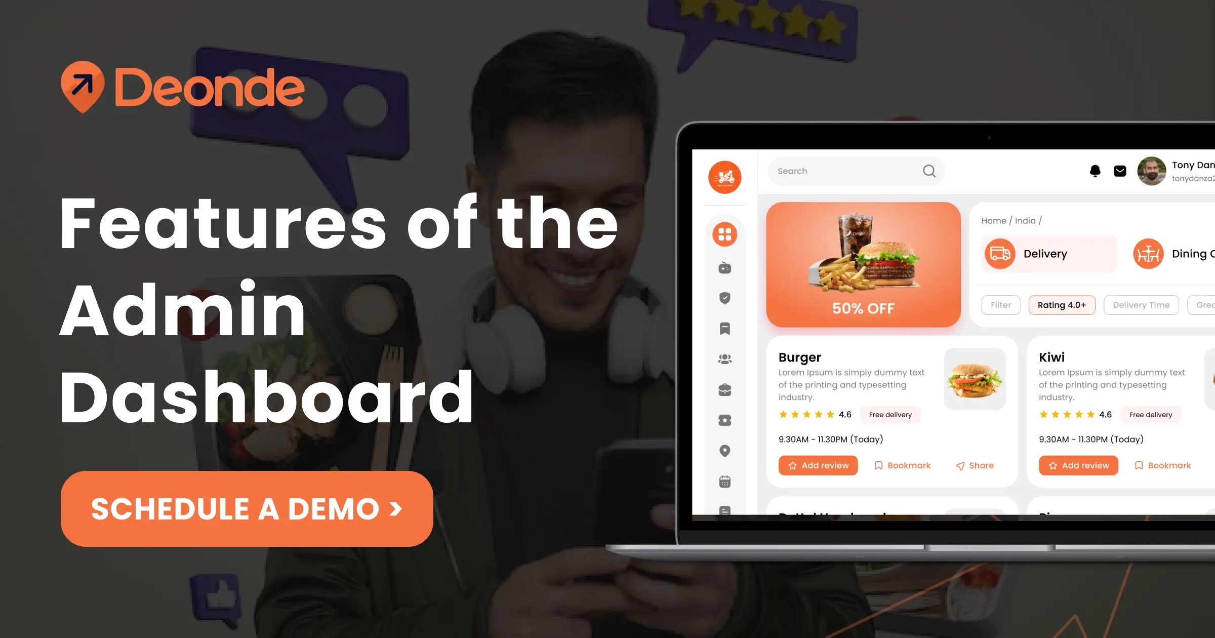 Admin Panel Features | Admin Dashboard Features | Deonde