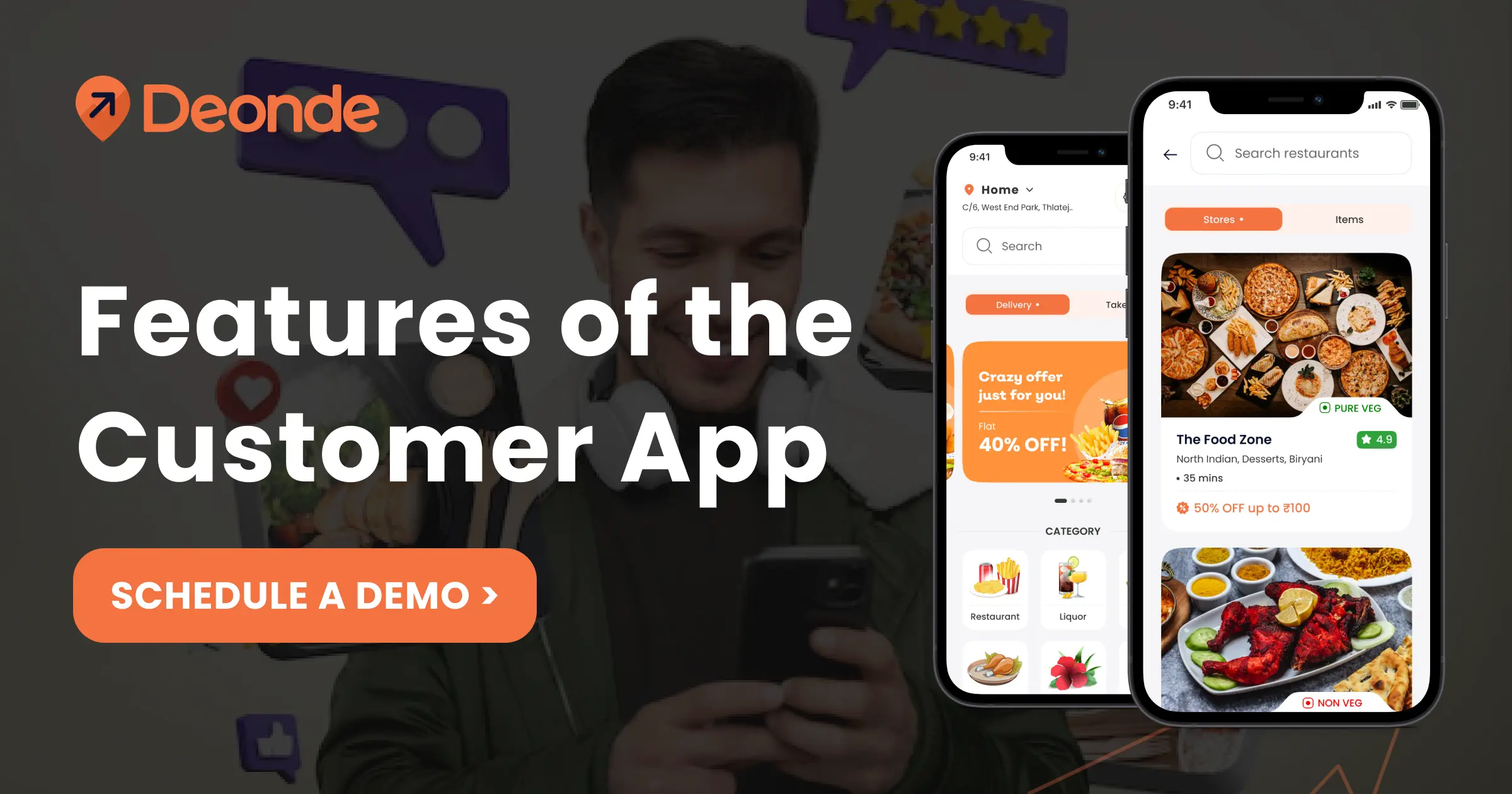 Ordering App Features | Deonde