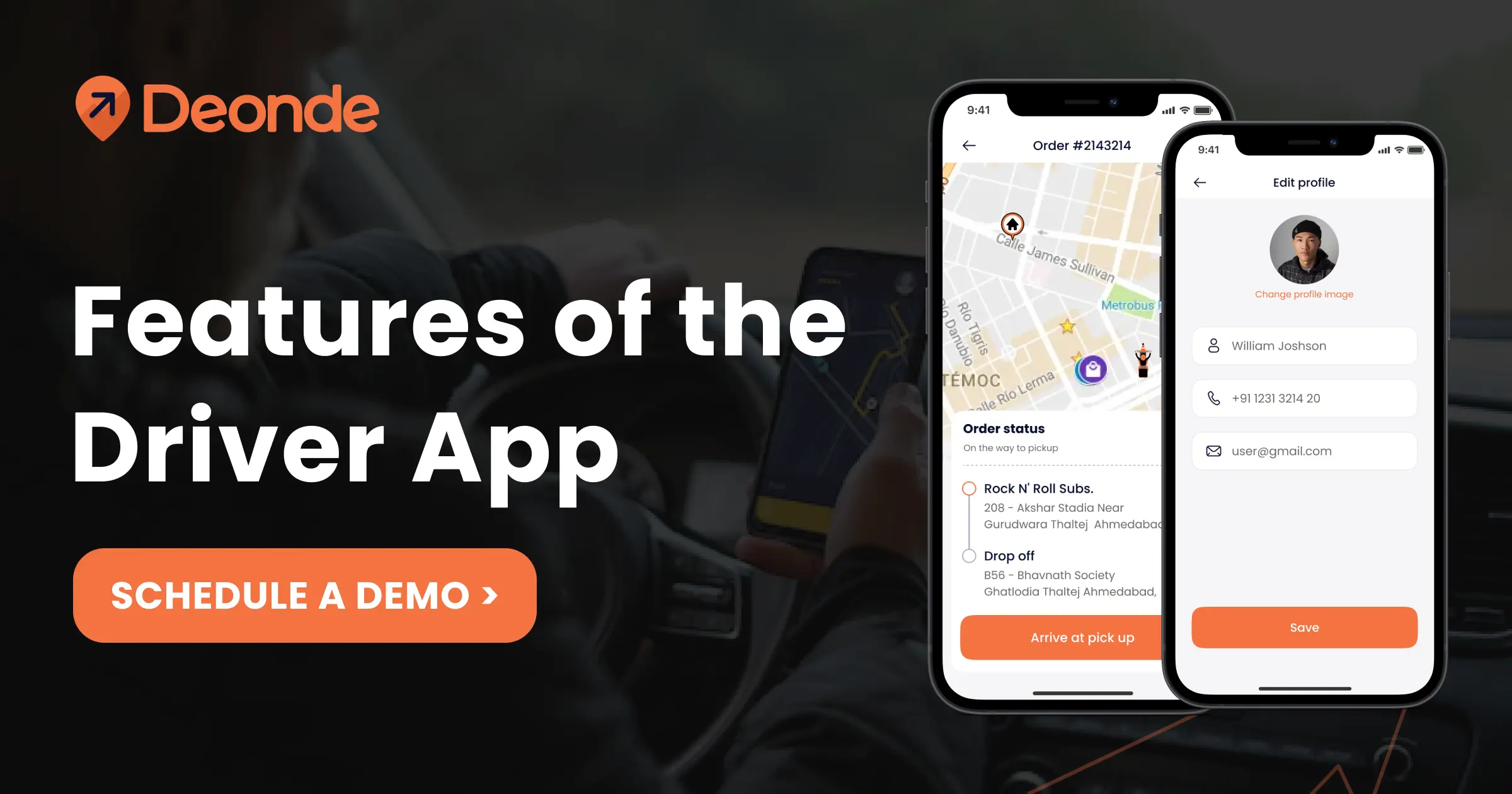 Driver App Features | Deonde