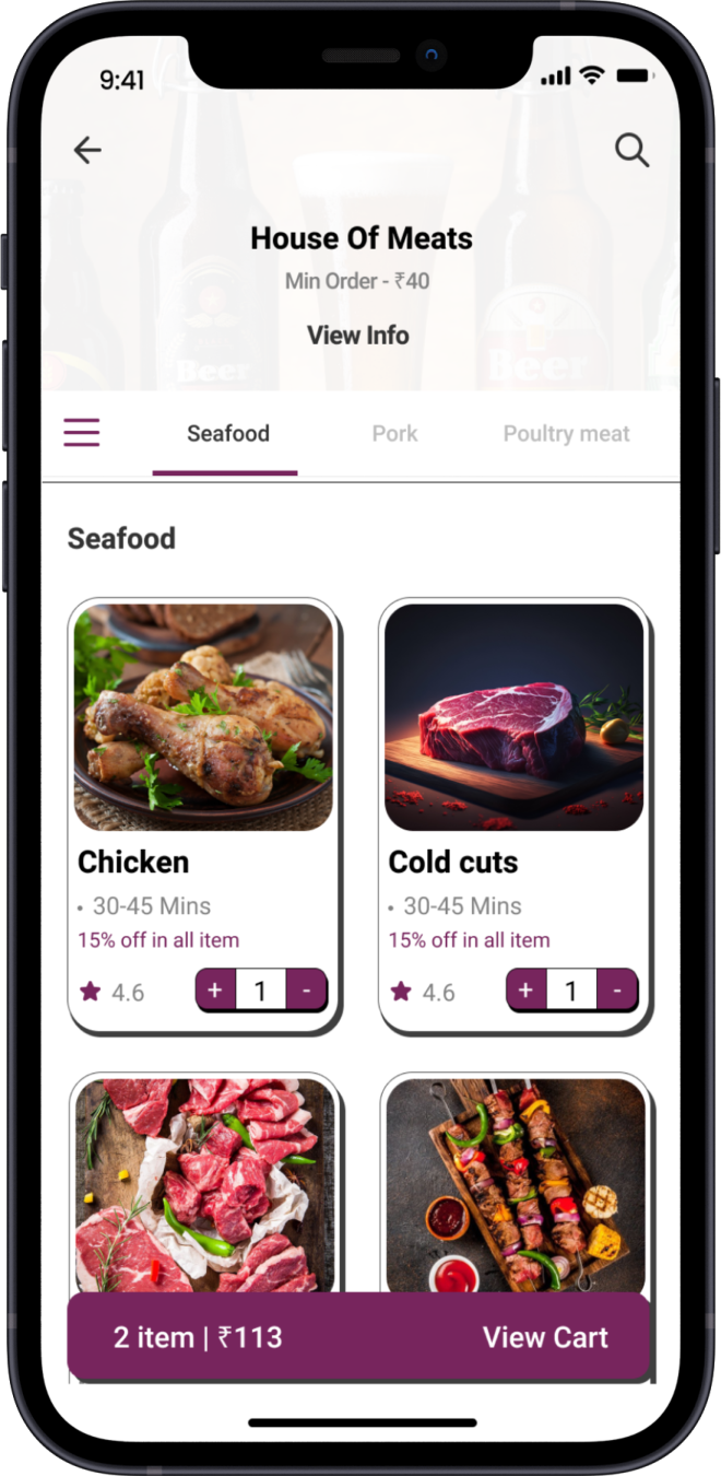 Online Meat Ordering and Delivery Software Solution | Deonde