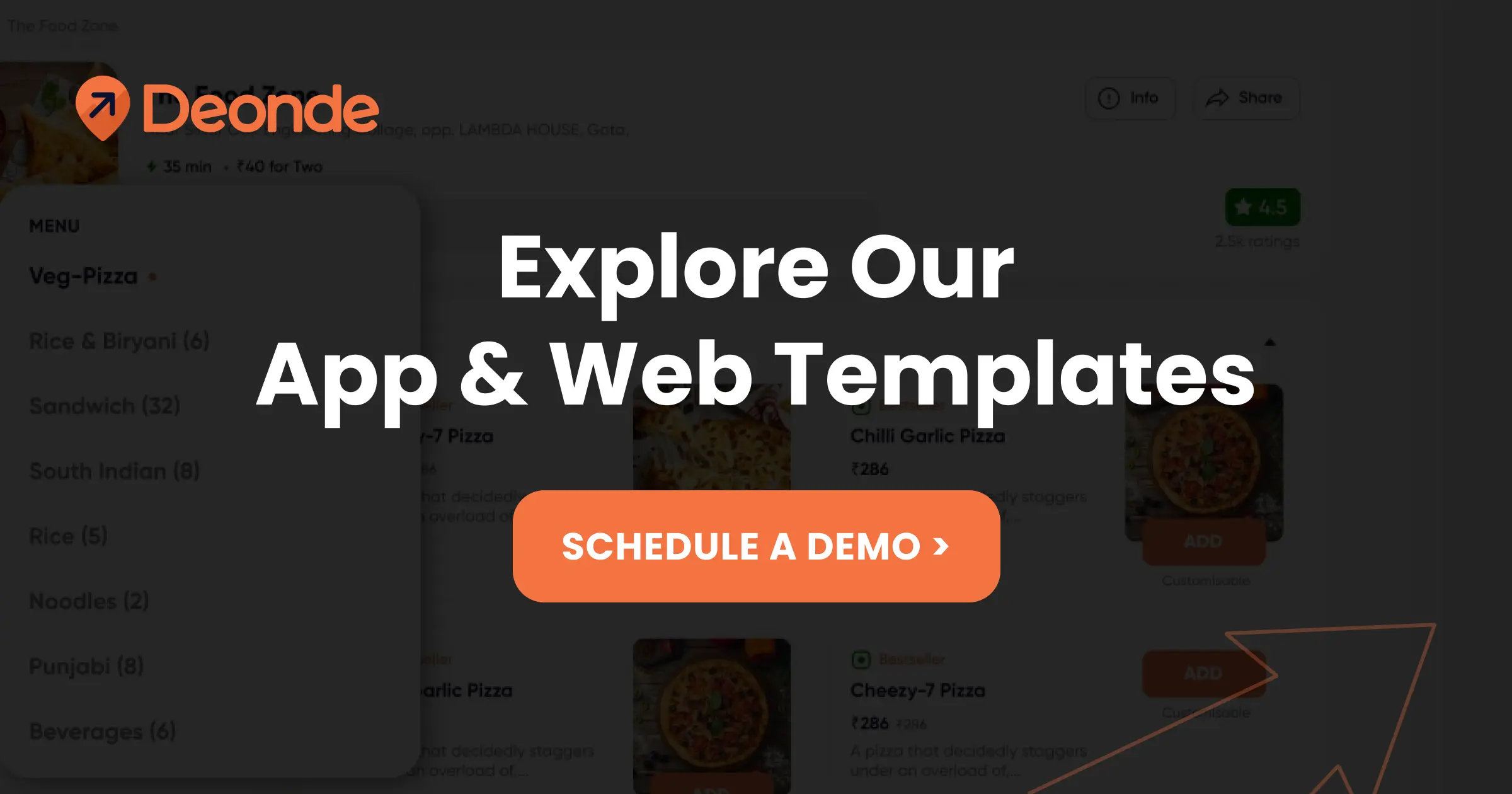 Delivery Template Demos: Food, Grocery, Milk | Deonde
